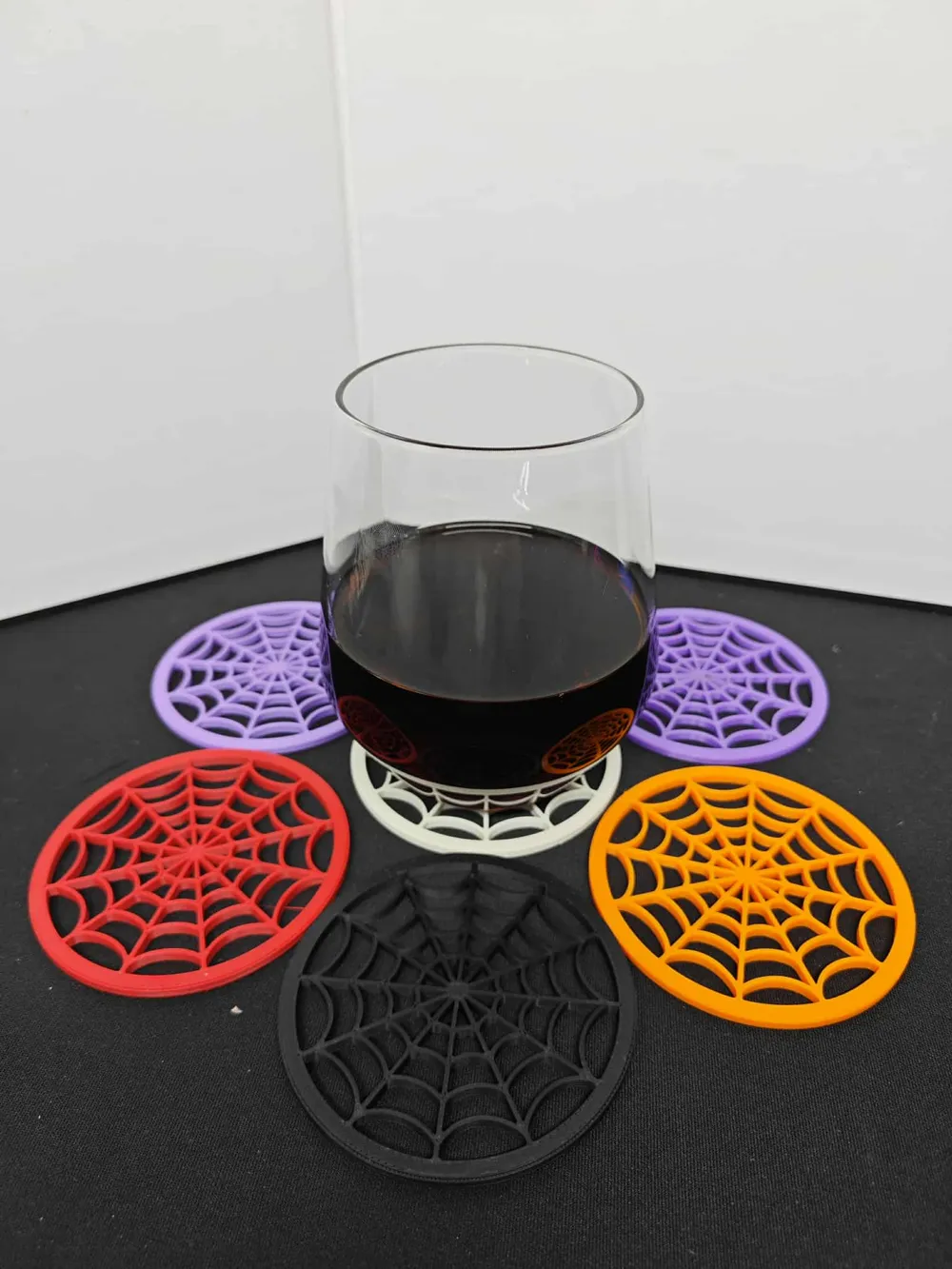 Spiderweb Coaster for Halloween No AMS Required - Free 3D Print Model ...