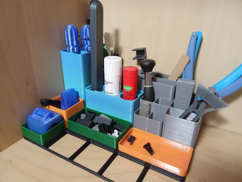 Gridfinity - Bambu Lab Scraper & Gluesticks Holder by fractalnoise ...