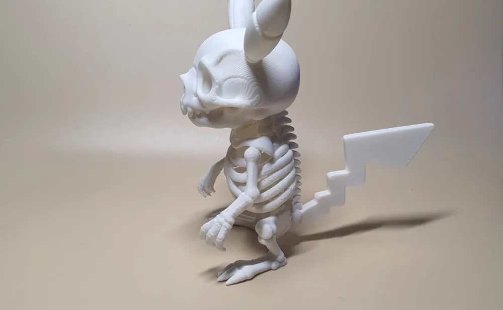 Pikachu Skeleton – Anatomical Pokémon-Inspired - Free 3D Print Model ...