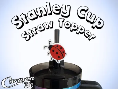 Animal Stanley Cup Straw Toppers | Collection - MakerWorld: Download ...