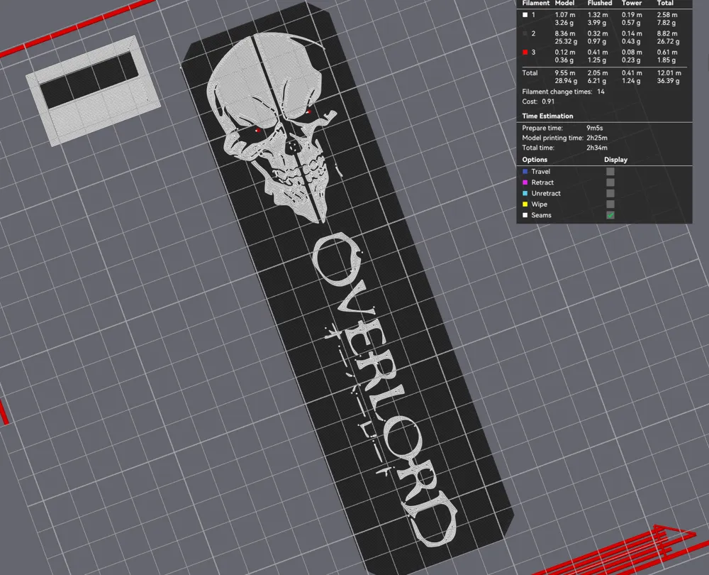 Overlord Bookmark AMS 2-3 Colors Remixed by TripleGWorkshop - MakerWorld