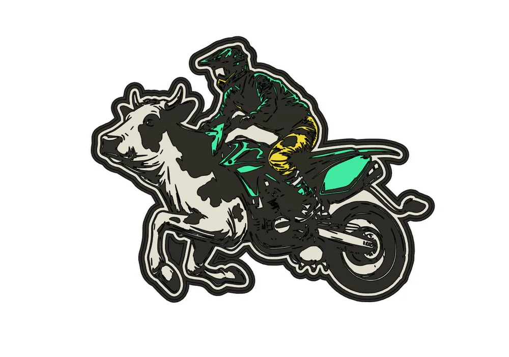 Cowasaki Lightbox (kawasaki) by Nik - MakerWorld