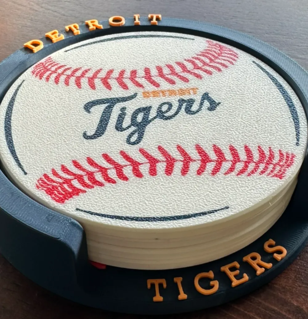 Detroit Tigers Coasters by BigDawgCreations - MakerWorld