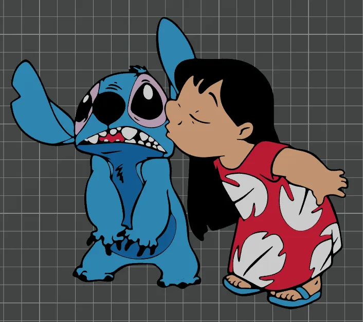 Stitch and Lilo - AMS READY by Ben - MakerWorld