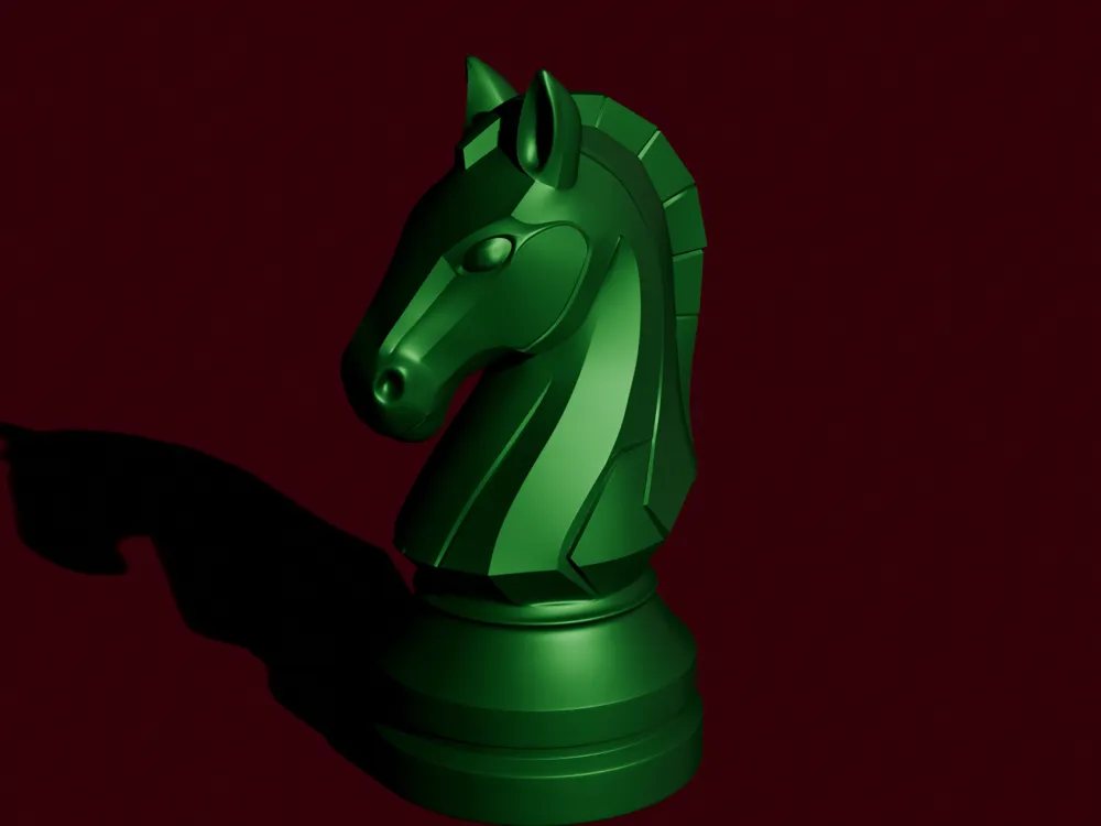 Cyberpunk chess knight by KzqDesign MakerWorld: Download Free 3D Models