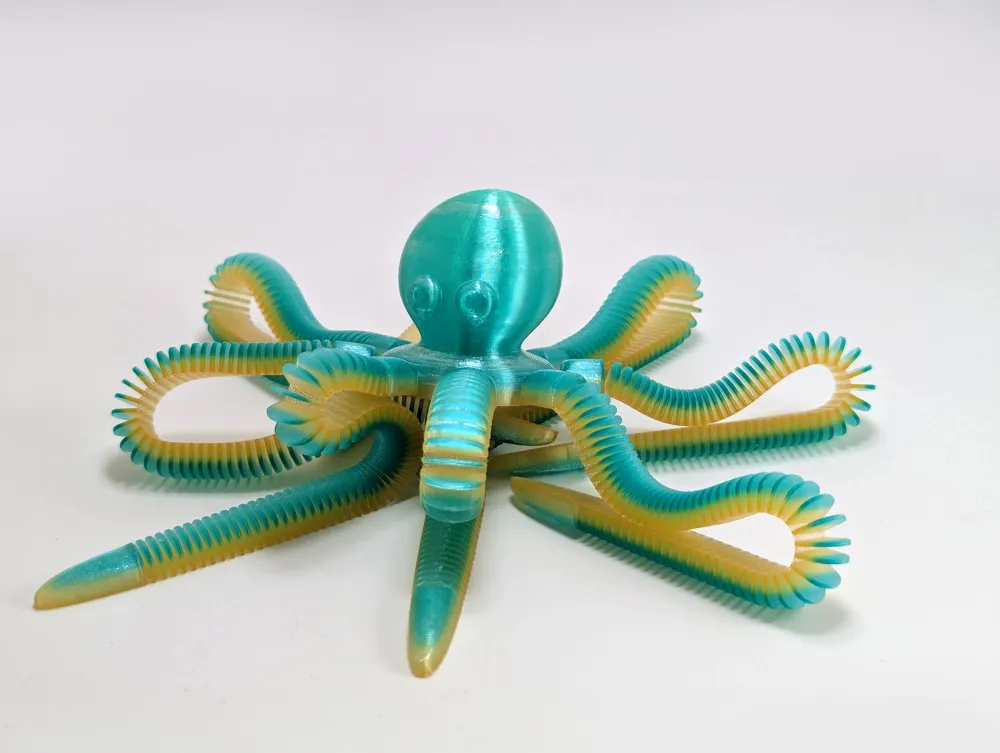 Articulated Octopus - TPU version - Free 3D Print Model - MakerWorld