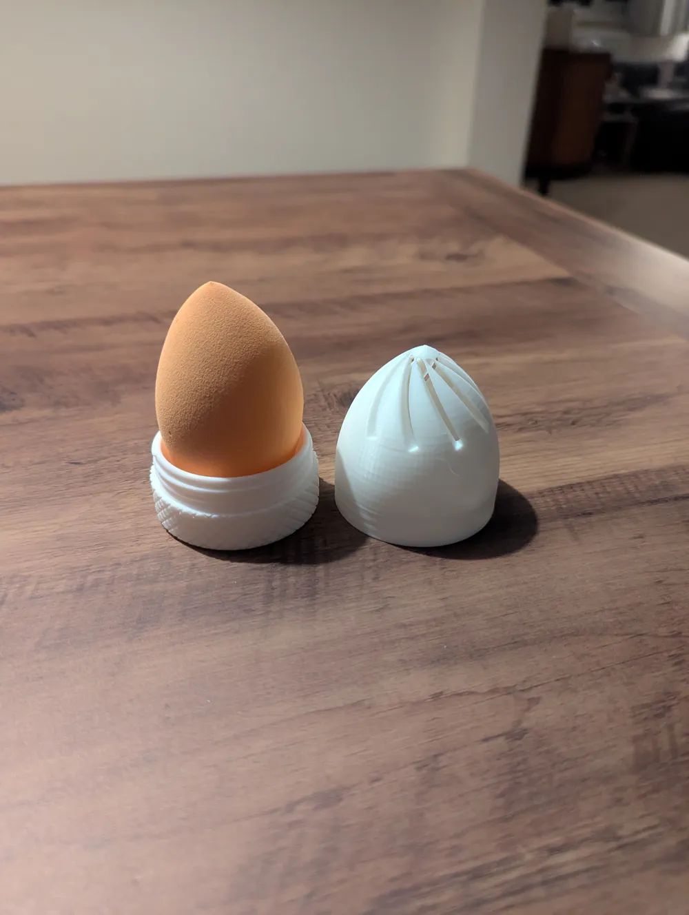 Egg Shaped Makeup Sponge Stand and Case Version 2 by ...