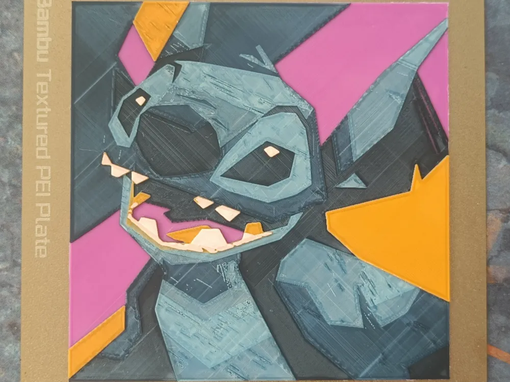 'Stitch' Inspired Vector Fan Art Hueforge by Optimus_Fine MakerWorld ...