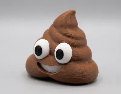 The Classic Poop Emoji – Cute & Funny Desk Buddy - Free 3D Print Model ...