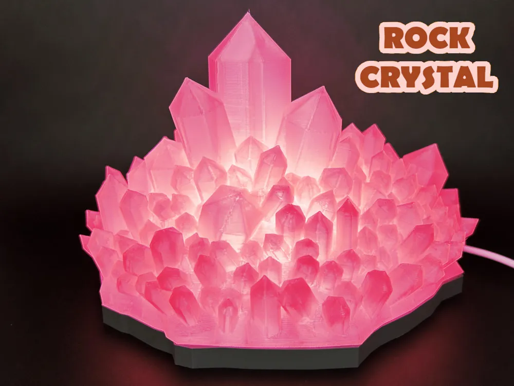 CrystalGlow LED Quartz – Illuminated Rock Crystal by 💡 DJX 💡 MakerWorld ...