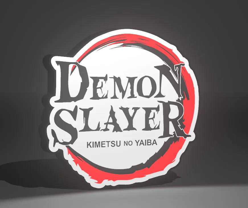 Demon Slayer Light Box by BlakeT87 MakerWorld: Download Free 3D Models