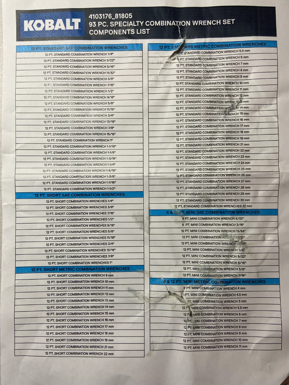 Gridfinity Kobalt Wrench set organizer - Free 3D Print Model - MakerWorld