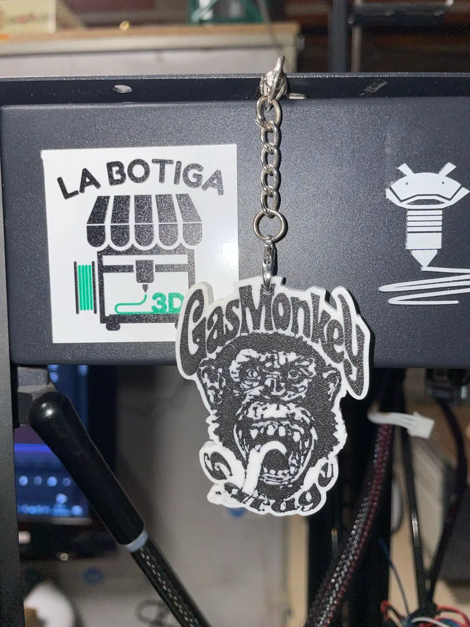 Gas monkey keychain by worldcat3d - MakerWorld