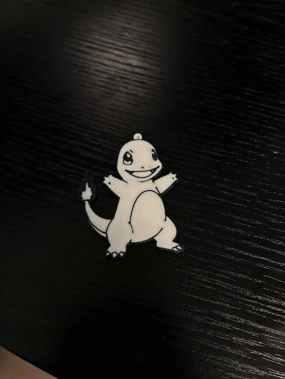 Charmander keychain - Black/White - Free 3D Print Model - MakerWorld