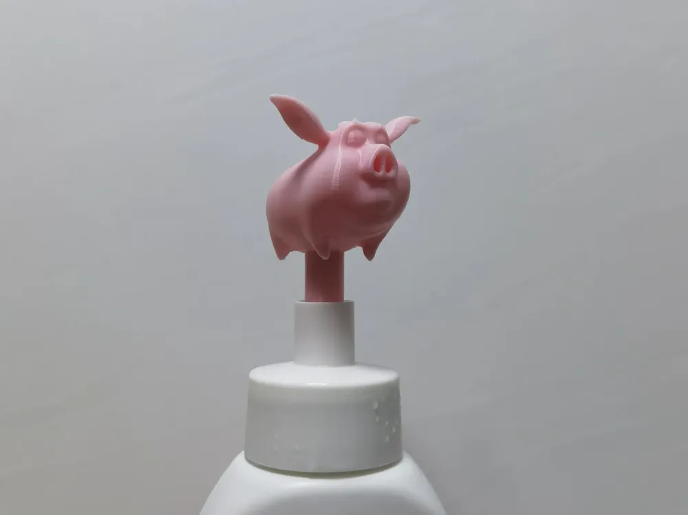Flying Pig Soap Dispenser Pump by grey - MakerWorld