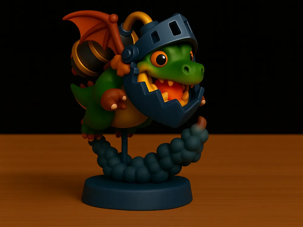 Inferno Dragon Clash of Clans - Free 3D Print Model - MakerWorld