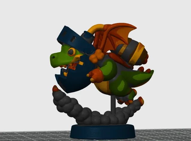 Inferno Dragon Clash of Clans - Free 3D Print Model - MakerWorld
