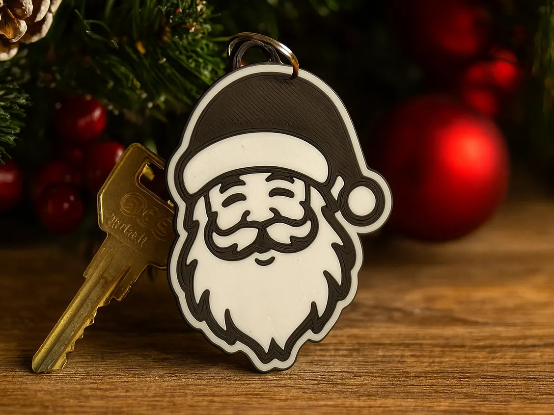 Santa Keychain von GAF 3D MakerWorld: Kostenlose 3D-Modelle herunterladen