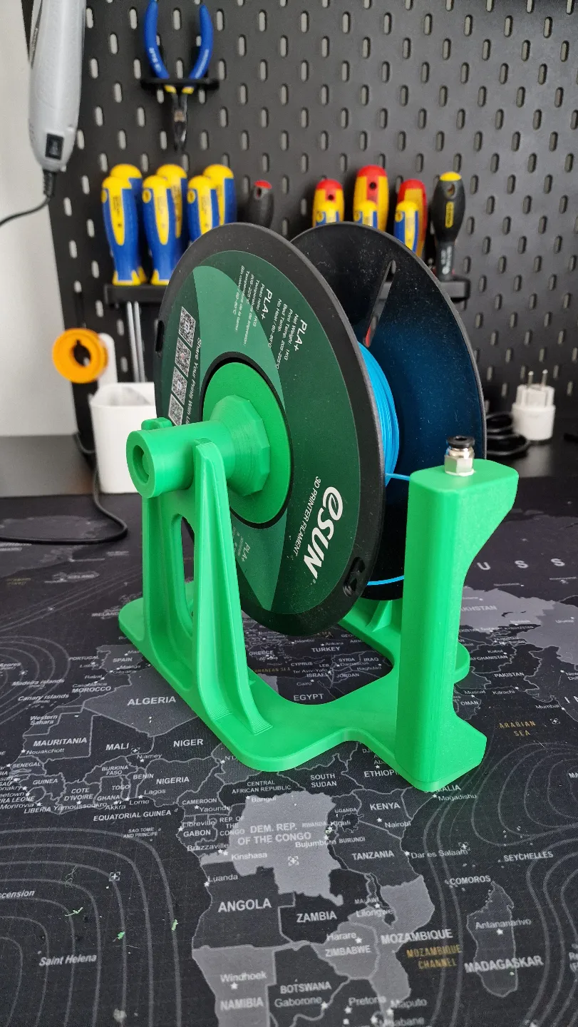 Spool holder axle with step discs Remixed by Jones - MakerWorld