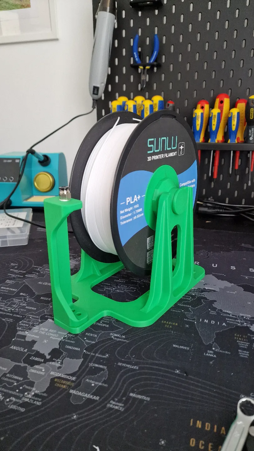 Spool holder axle with step discs Remixed by Jones - MakerWorld