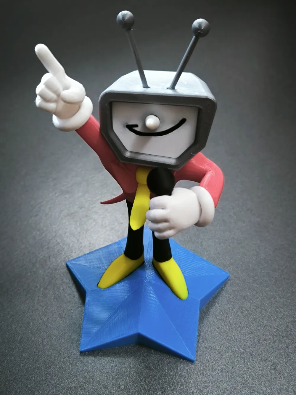 Deltarune Tenna Figure (No AMS required) - Free 3D Print Model - MakerWorld
