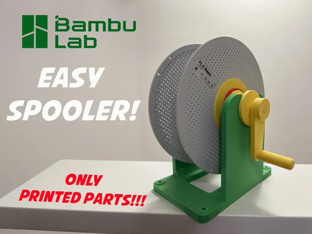 Bambu Easy Filament Spooler - ALL PRINTED PARTS - Free 3D Print Model ...