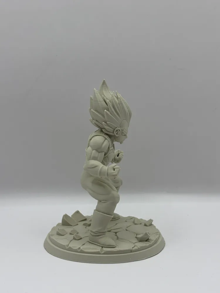 Custom Vegeta Base Form Statue DBZ - Free 3D Print Model - MakerWorld