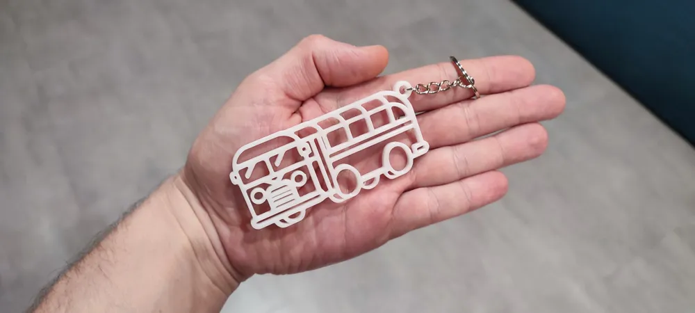 Bus keychain by wieniuMakerWorld: Download Free 3D Models