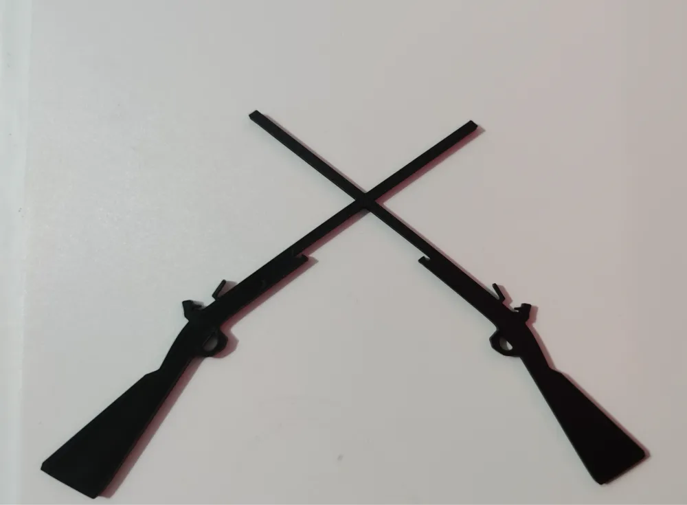 Crossed musket 2Dart by Tomcraft - MakerWorld