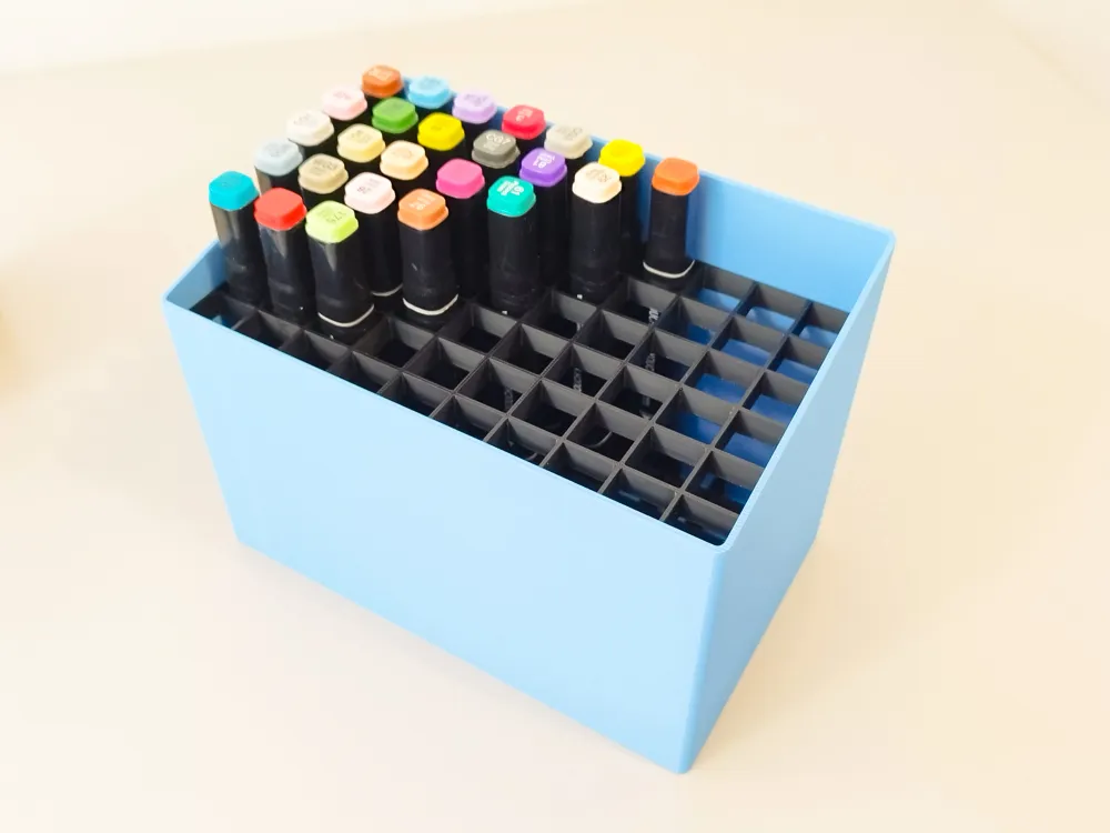 Marker Organizer with Airtight Lid - Free 3D Print Model - MakerWorld