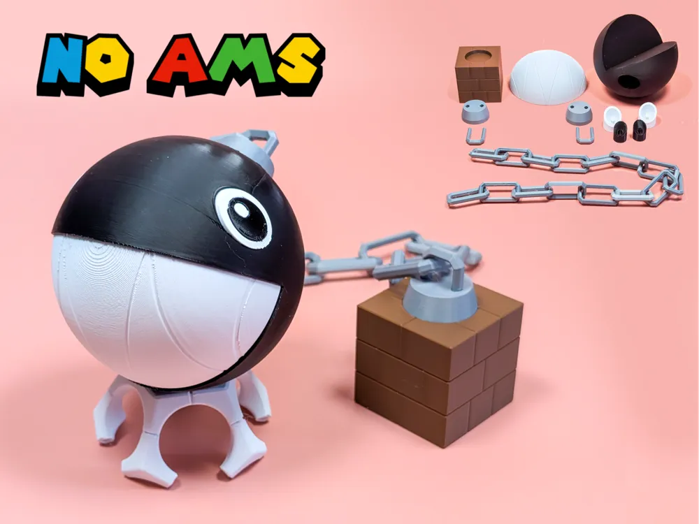Super Mario Chain Chomp - No AMS Required by phoenix3dmodels MakerWorld ...