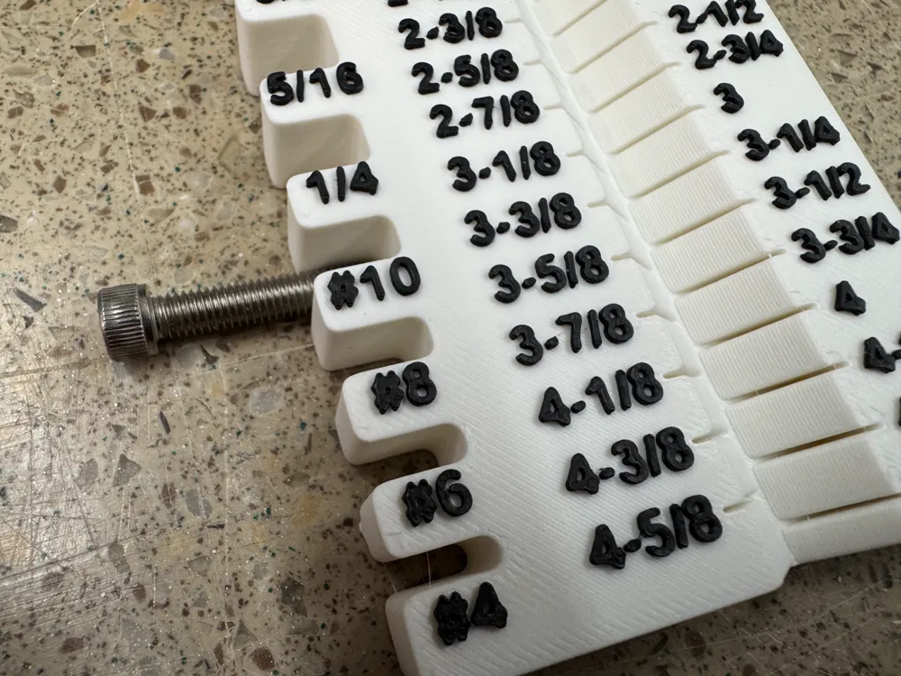 Inch Bolt Measuring Gage by timmyDawg - MakerWorld