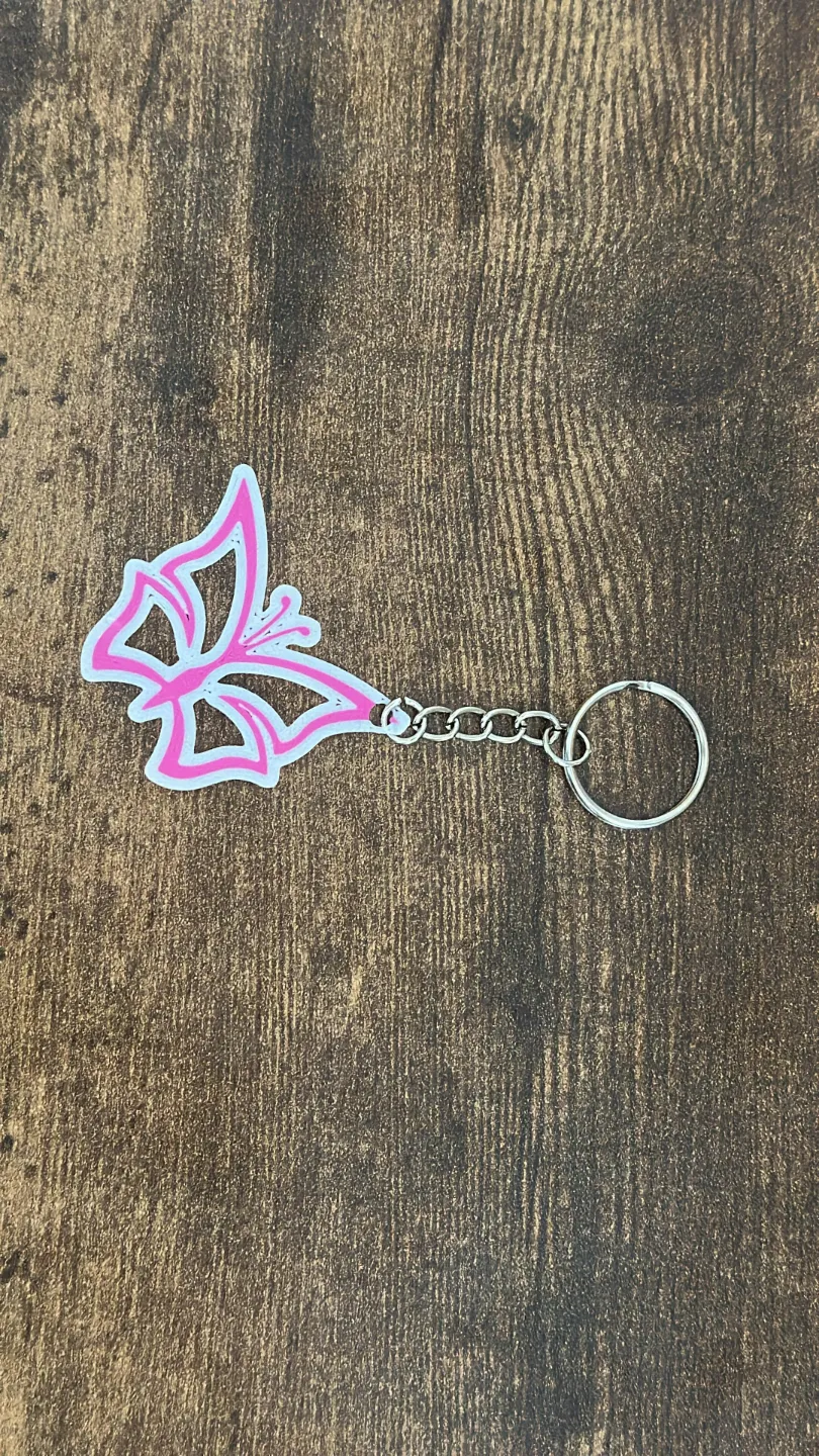 Butterfly Keychain Minimalist Design by Infinity 3D - MakerWorld