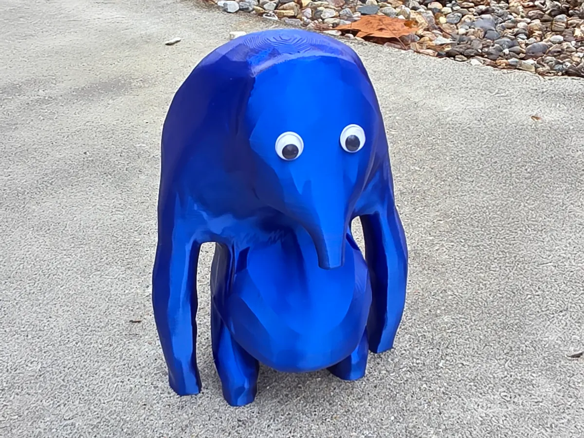Blue Blob Dude (Yeux mobiles en option) - Modèle d'Impression 3D ...