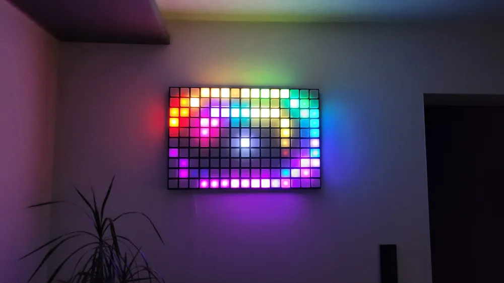 LED Wandpanel Matrix WLED Soundreaktiv Modular - Free 3D Print Model ...