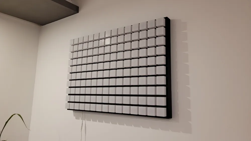 LED Wandpanel Matrix WLED Soundreaktiv Modular - Free 3D Print Model ...