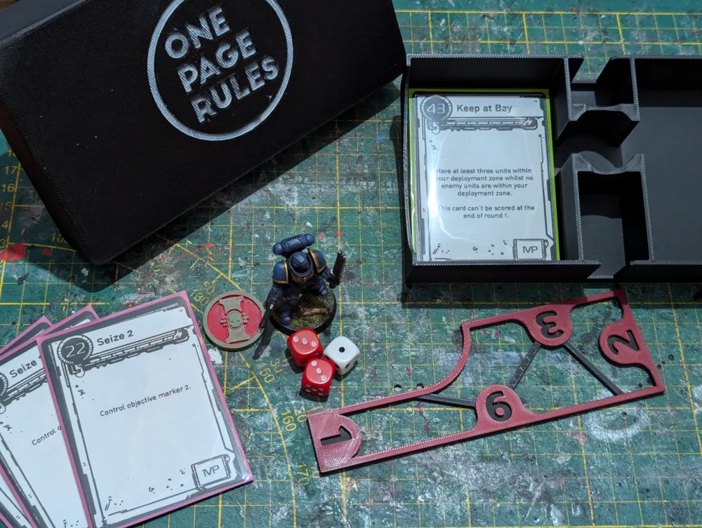 OPR Mission Card Box | Warhammer 40k Dicebox TCG by DaChemika - MakerWorld
