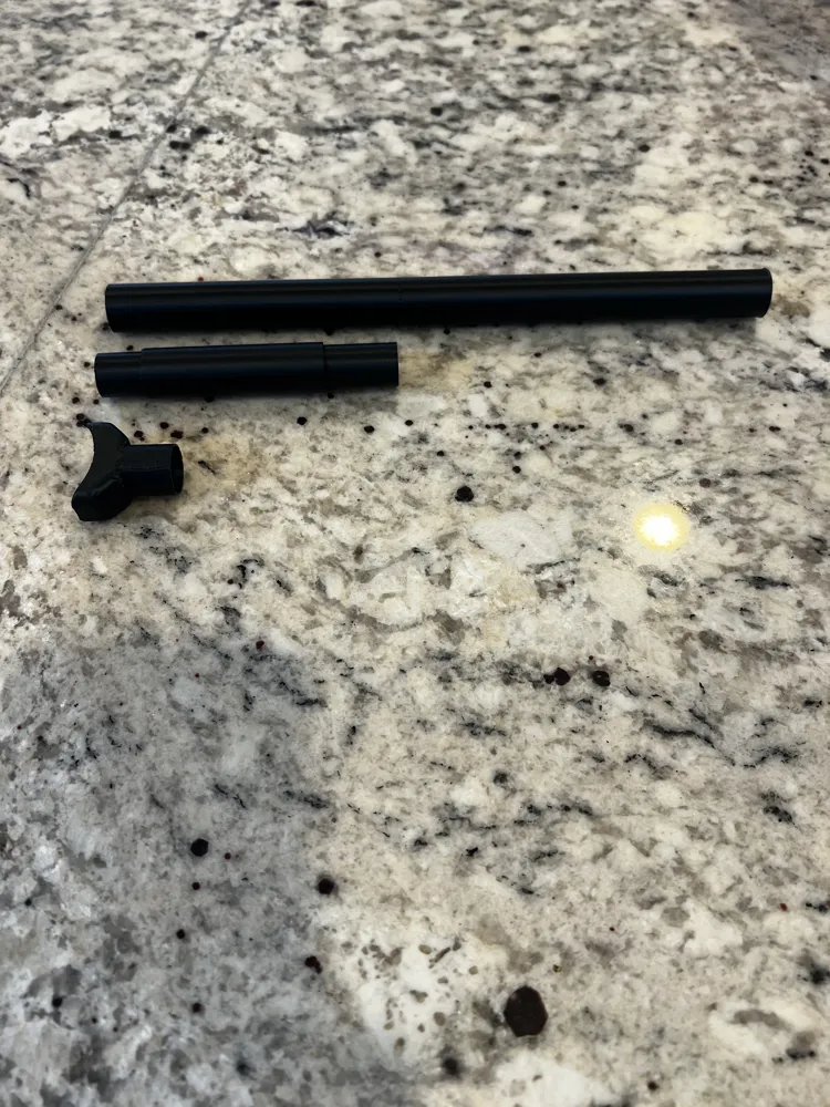 Nerf Blow Dart Gun with Holder - Free 3D Print Model - MakerWorld