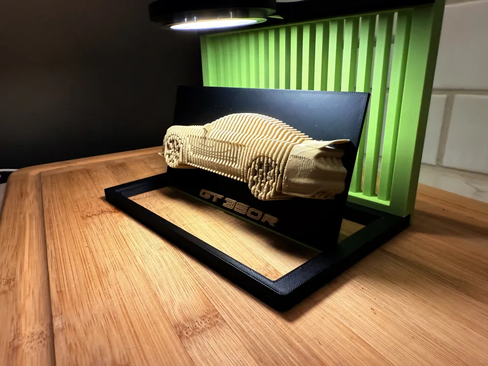 Ford Mustang GT350R - Vertically Layered Car Art by ShapeShift 3D ...