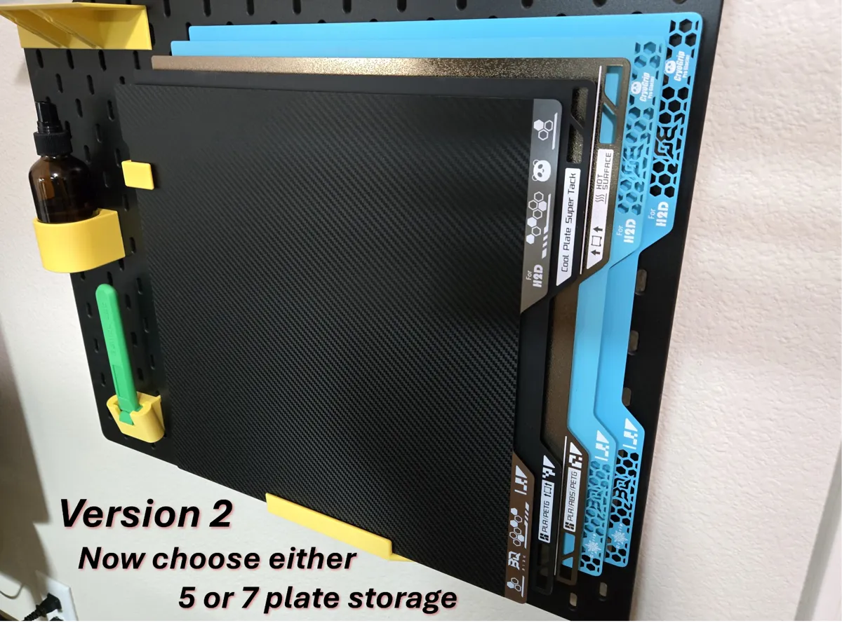 H2 Series SKADIS Build Plate Holder: 5 or 7 plates - Free 3D Print ...