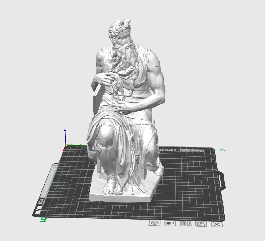 Authentic 3D Moses (Michelangelo) detailed Replica by TheBags - MakerWorld