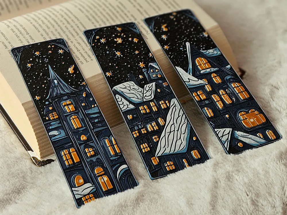 Winter Glow - Cozy Christmas Bookmarks Set by C3D MakerWorld: Download ...