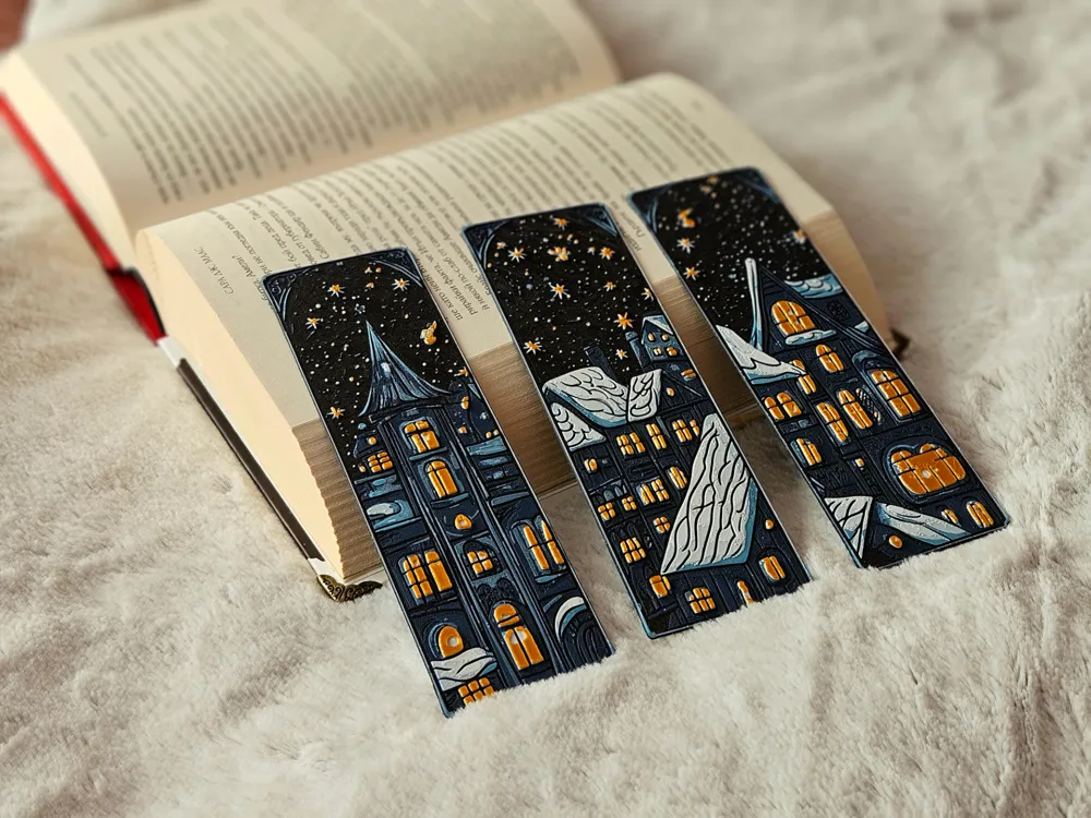 Winter Glow - Cozy Christmas Bookmarks Set by C3D MakerWorld: Download ...