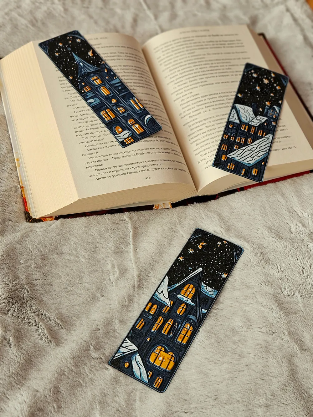 Winter Glow - Cozy Christmas Bookmarks Set by C3D - MakerWorld