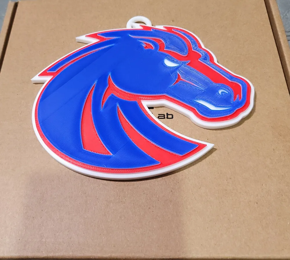 BOISE STATE 3D Logo 180mm series by mercadogarzas - MakerWorld