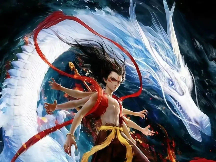 Ne Zha - The Demon Child - Lithophane 1 by kkcc - MakerWorld