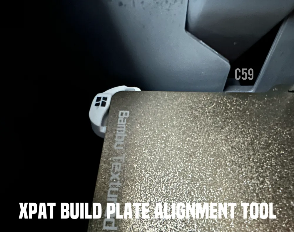 X/P series XPAT build plate alignment guide by C59 Design Lab - MakerWorld