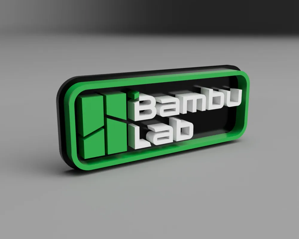 Bambu Lab logo 3D rounded corner rectangle by 3Dacores - MakerWorld
