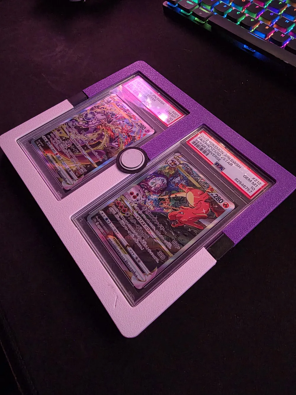 PokéBall Themed Dual PSA Card Display - P Ball - Free 3D Print Model ...