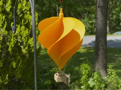 Balloon Garden Wind Spinner - Free 3D Print Model - MakerWorld